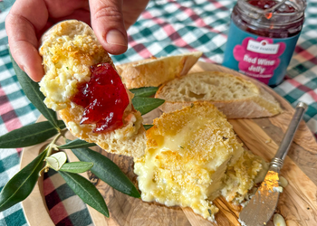Crispy Baked Original Blue with Jam – Point Reyes Farmstead Cheese Company