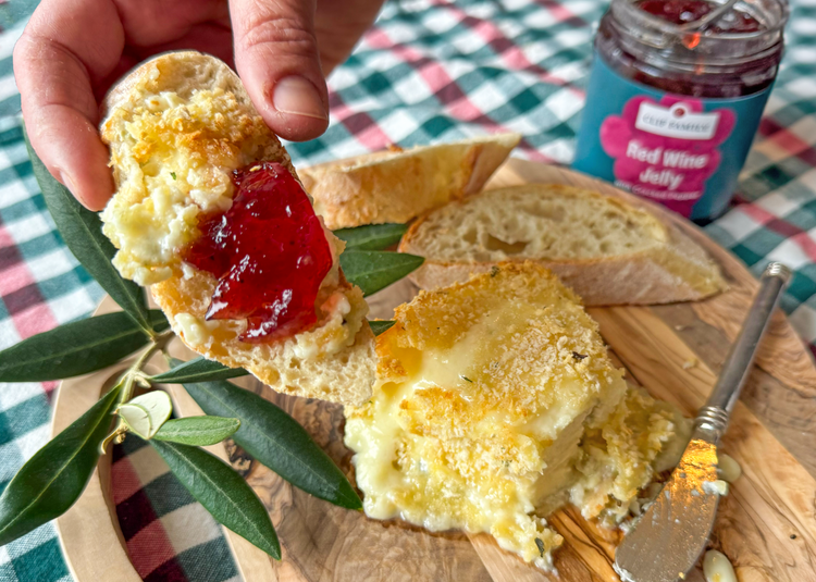 Crispy Baked Original Blue with Jam – Point Reyes Farmstead Cheese Company