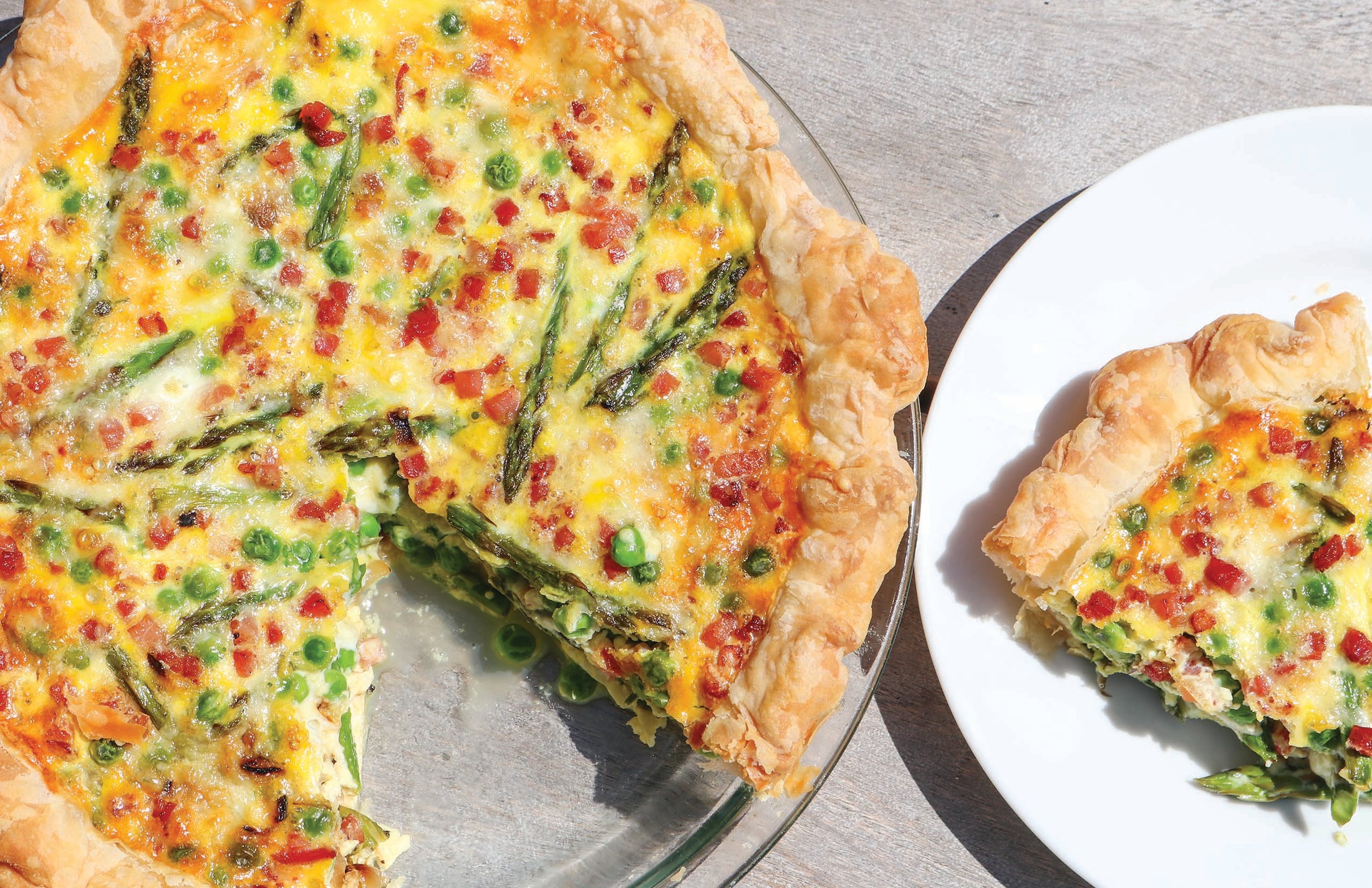 Spring Quiche with TomaTruffle – Point Reyes Farmstead Cheese Company
