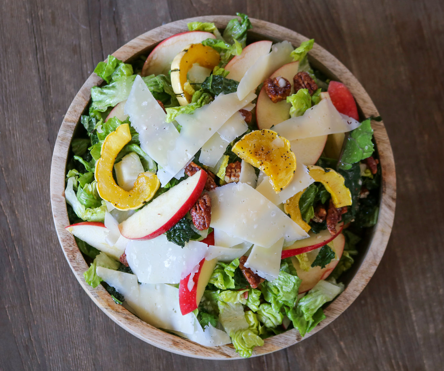 Mixed Greens with Delicata Squash, Maple Vinaigrette & Aged Gouda ...
